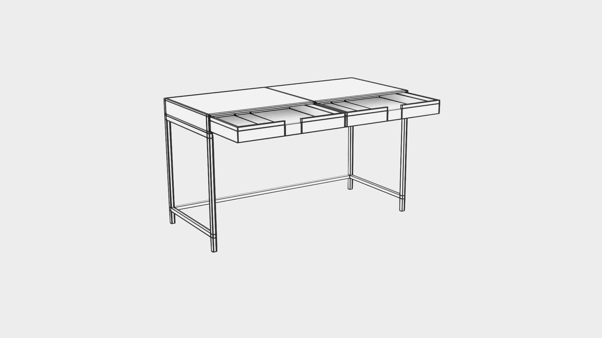 3D Model Desk ALEX - TurboSquid 2185531