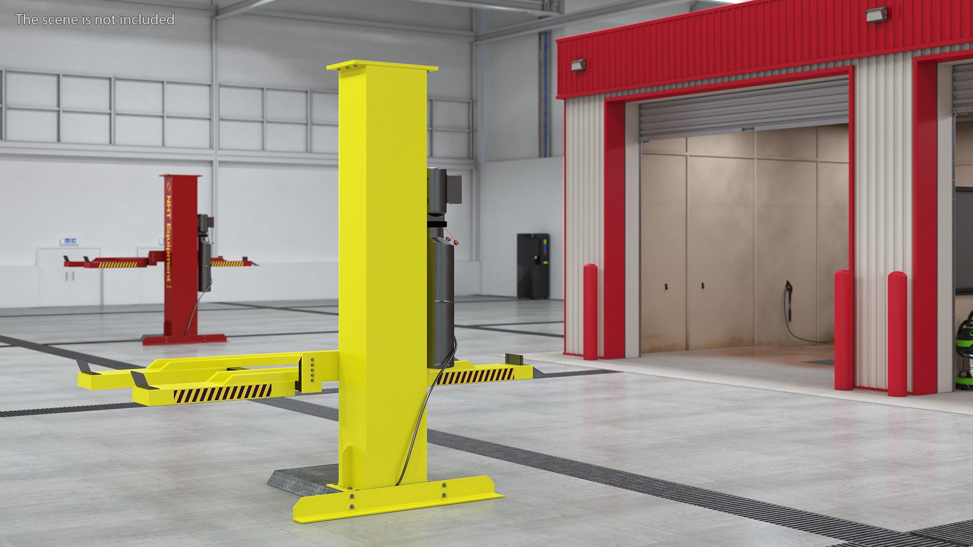 3D Single Post Lift - TurboSquid 2228906