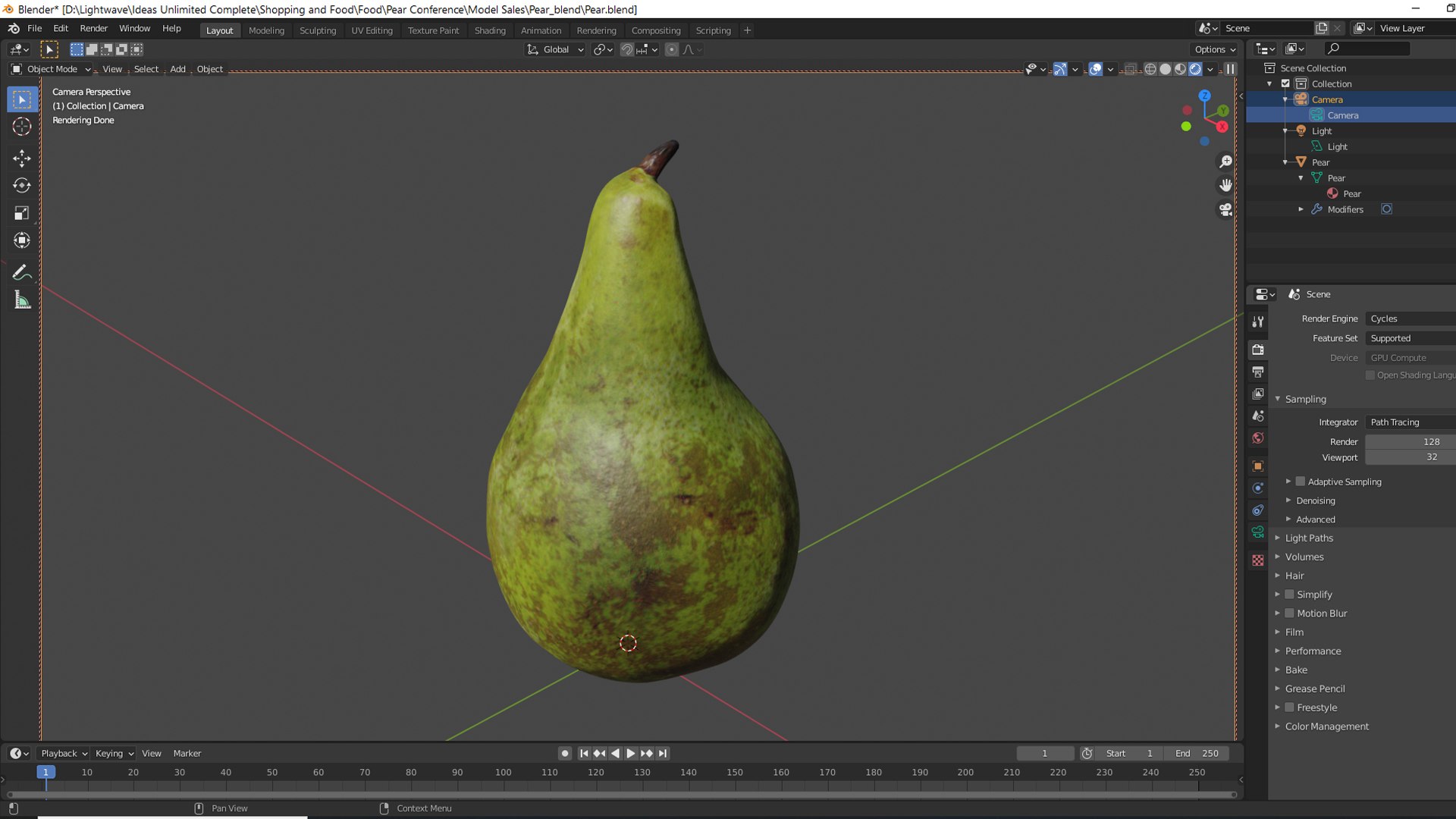 3D Conference Pear Model - TurboSquid 1466023