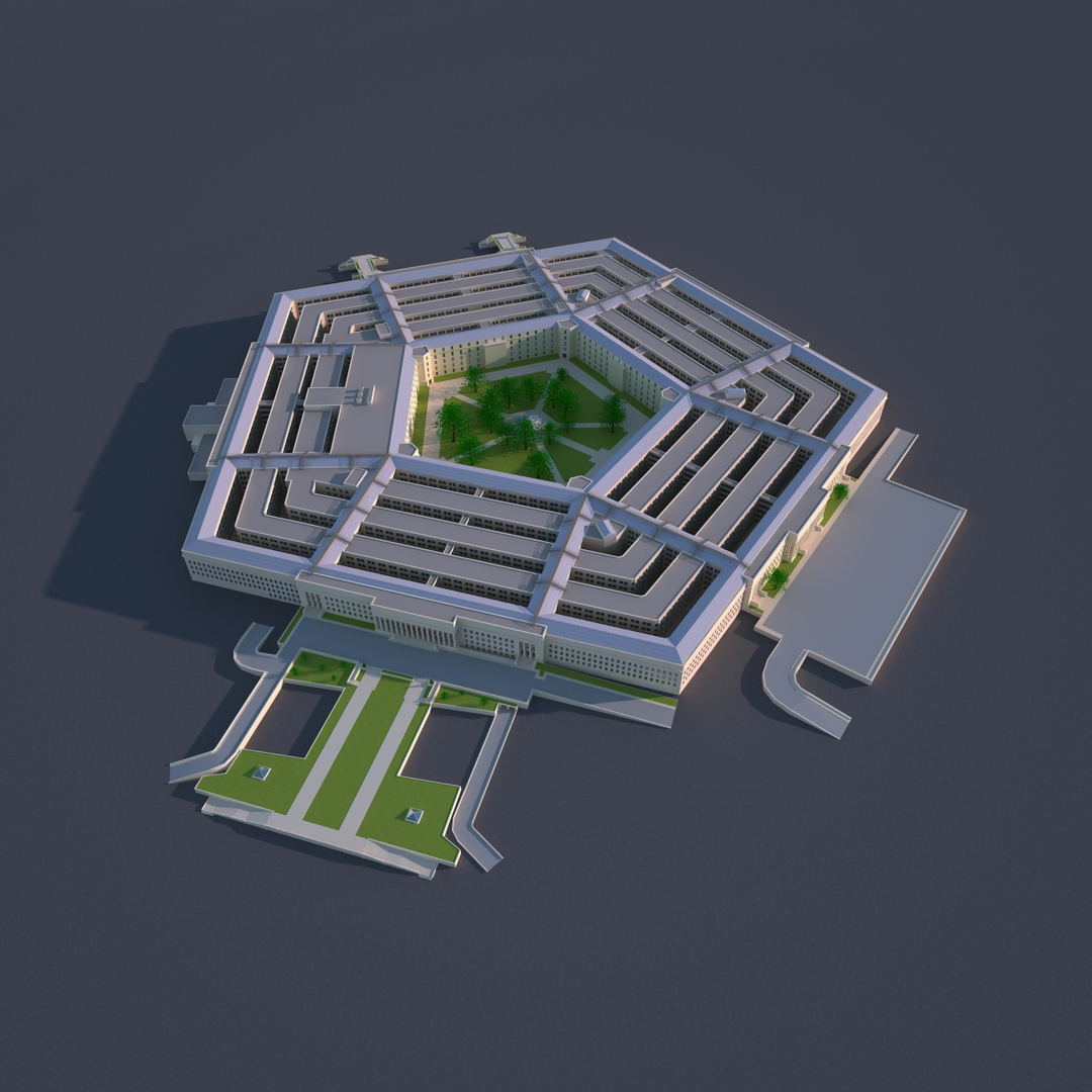 3d Pentagon Landmark