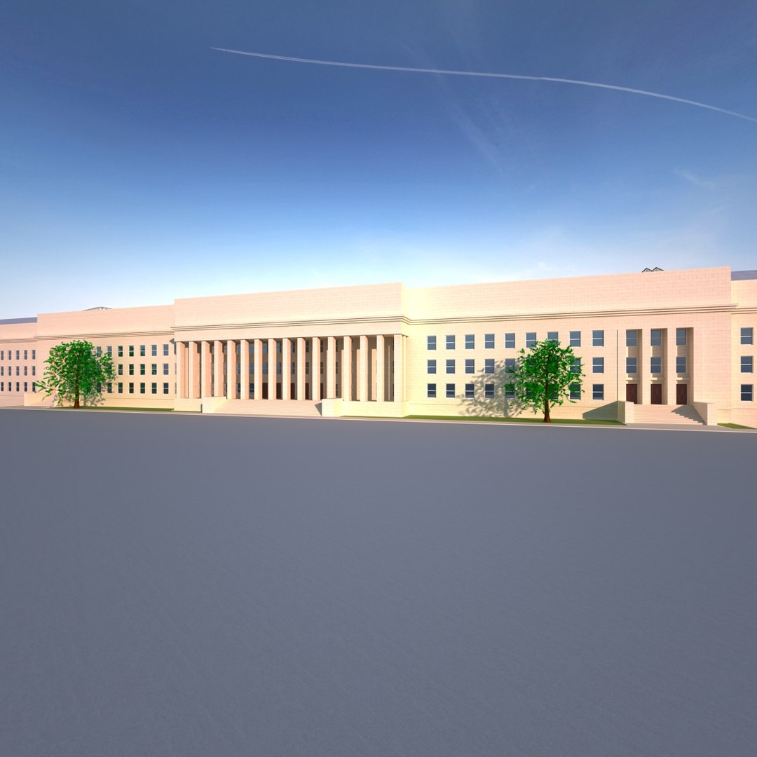 3d Pentagon Landmark