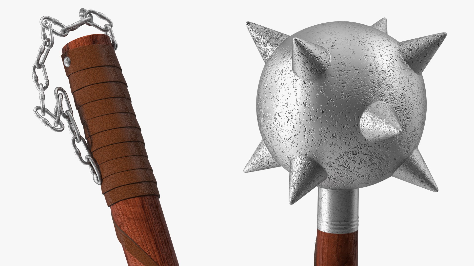 3D Model Morningstar Mace - TurboSquid 2076306