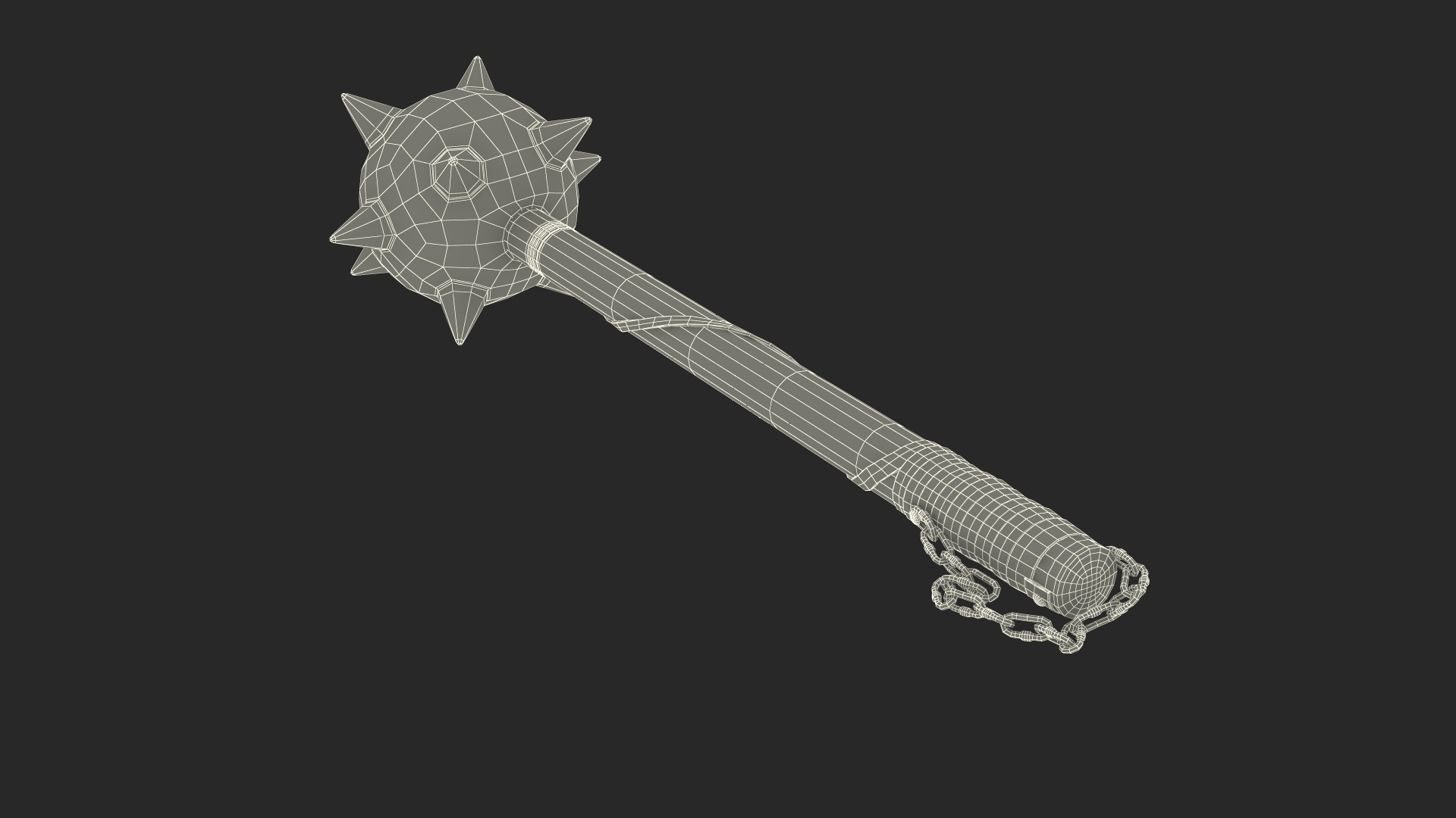 3D Model Morningstar Mace - TurboSquid 2076306