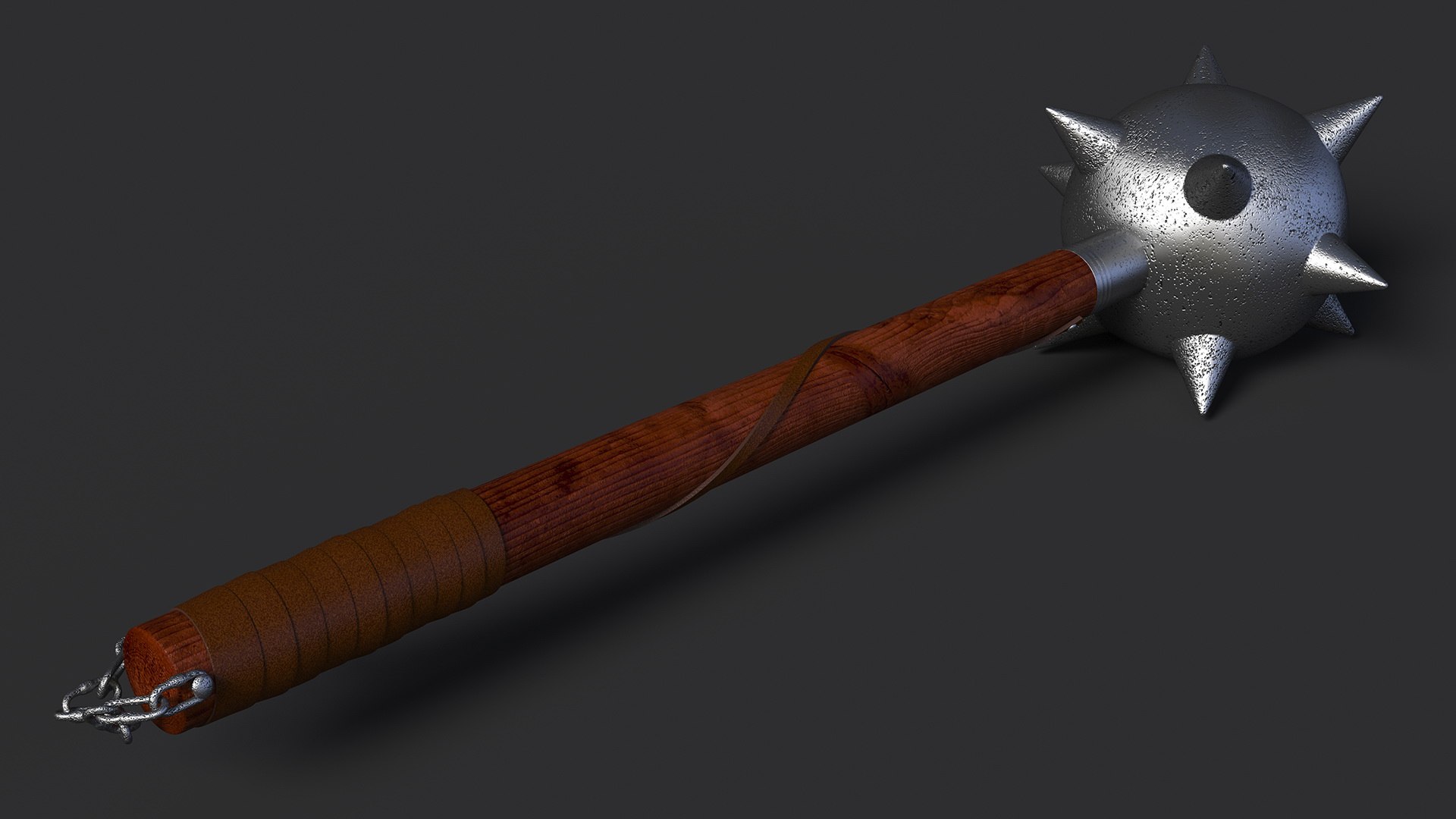 3D Model Morningstar Mace - TurboSquid 2076306