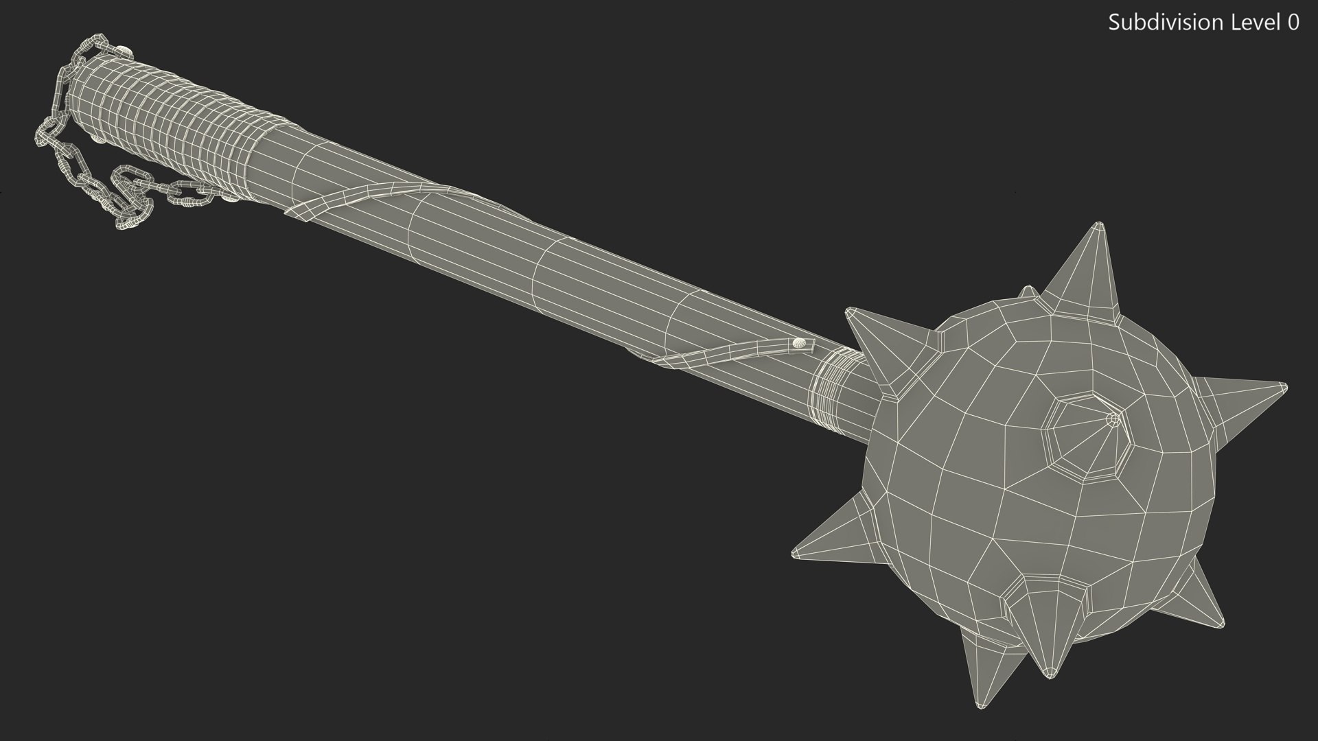3D Model Morningstar Mace - TurboSquid 2076306