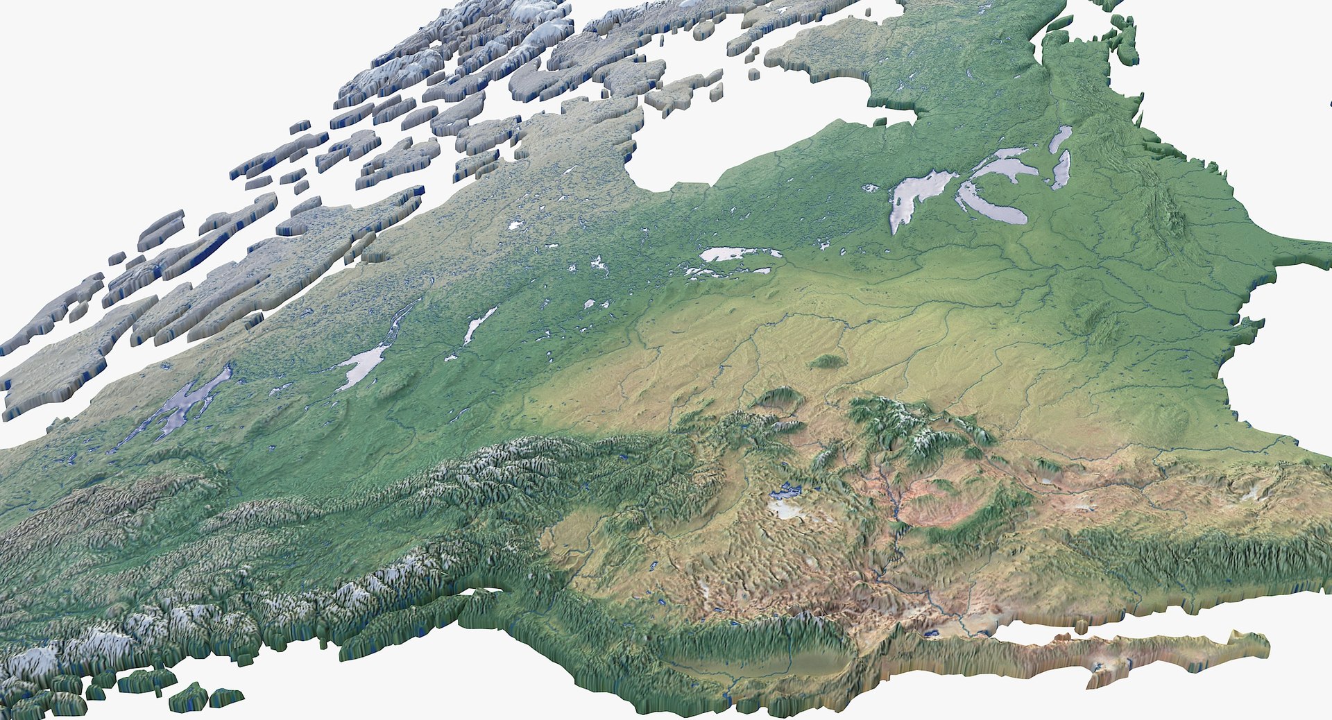 World Topographic Map V2 3D Model - TurboSquid 2318649