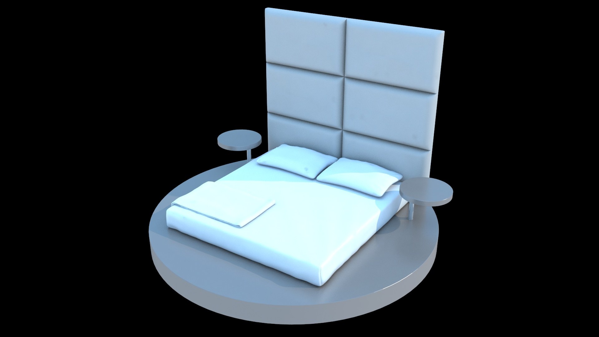 3D Modern Bed Model Model - TurboSquid 1979734
