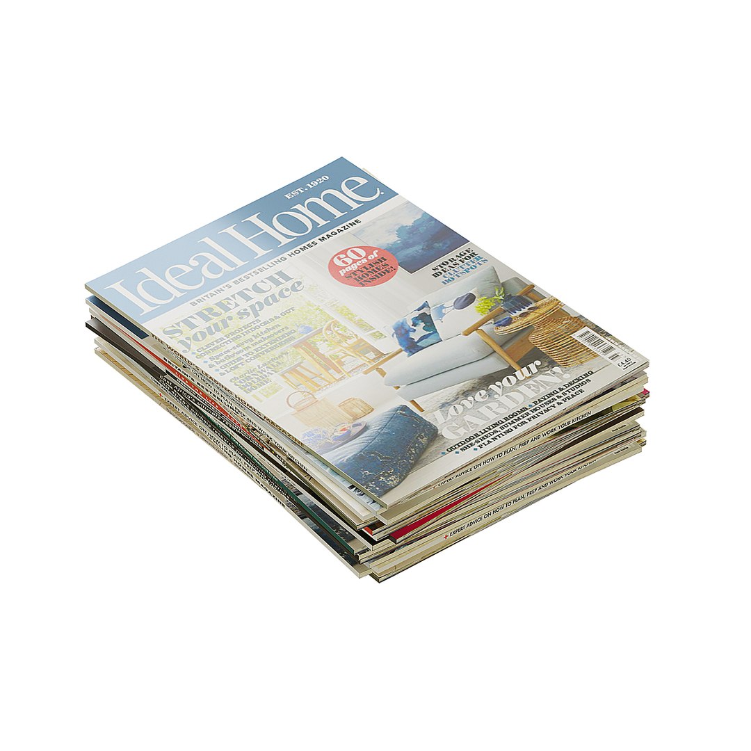 Magazines Stacks BLENDER Cycles 3D Model - TurboSquid 1773145
