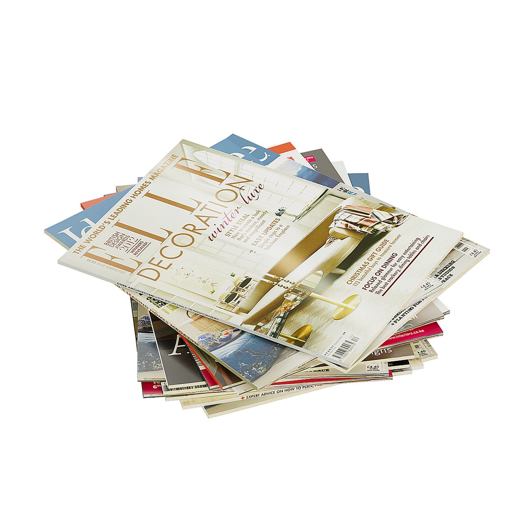 Magazines Stacks BLENDER Cycles 3D Model - TurboSquid 1773145