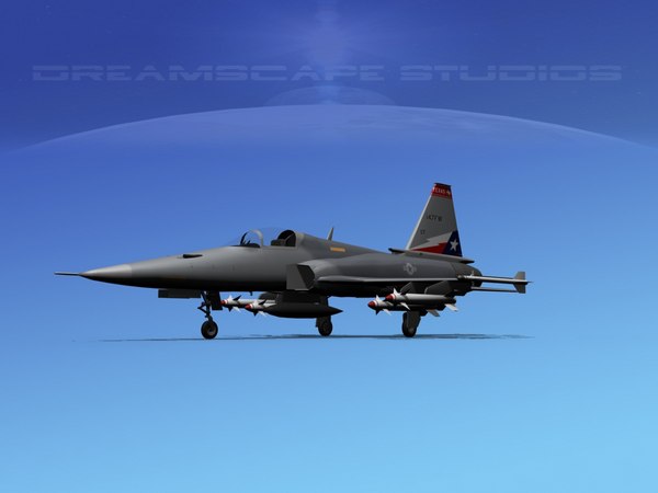 3d northrop tigershark f-20 fighter