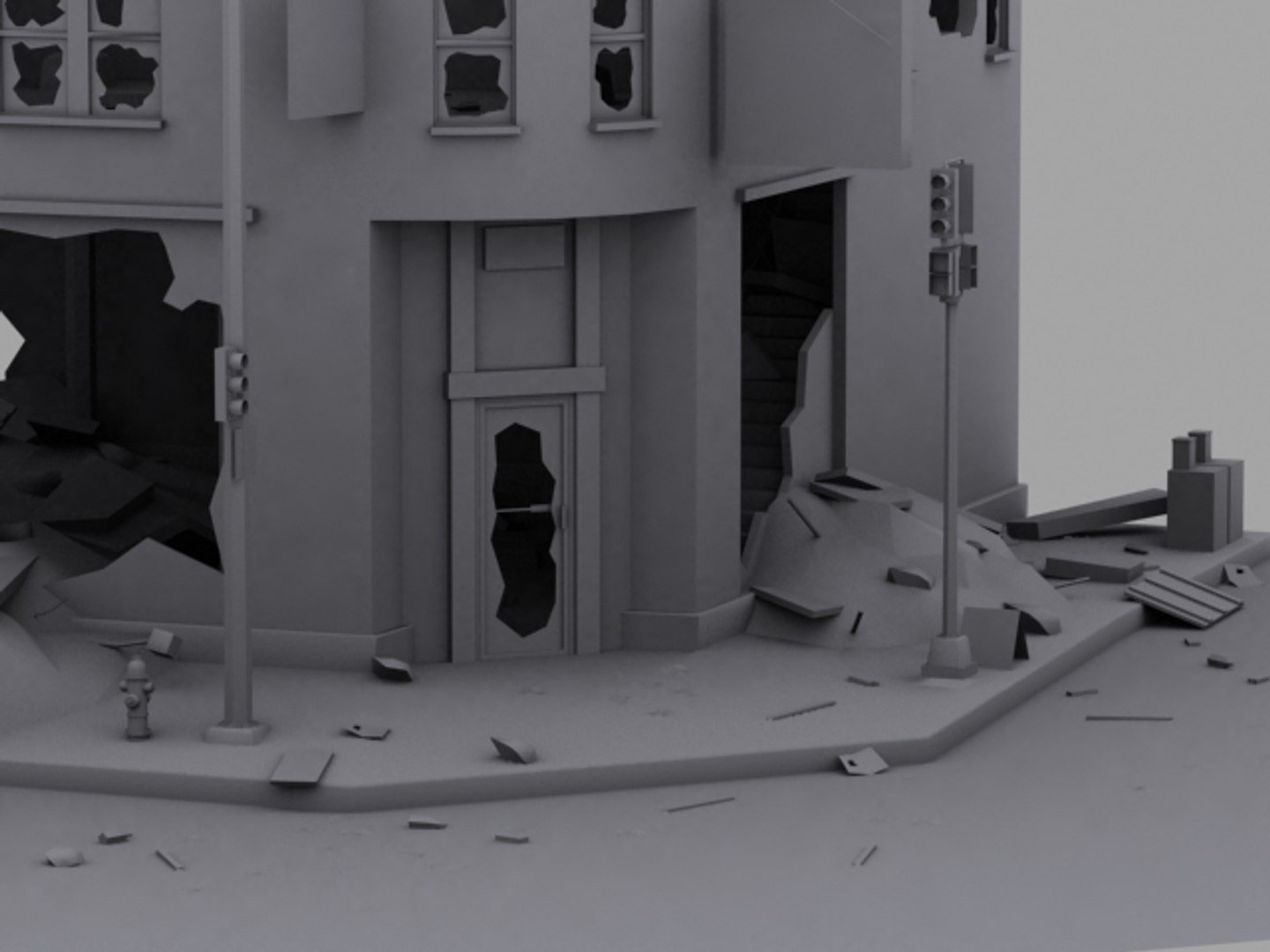 3ds Max Building Facade