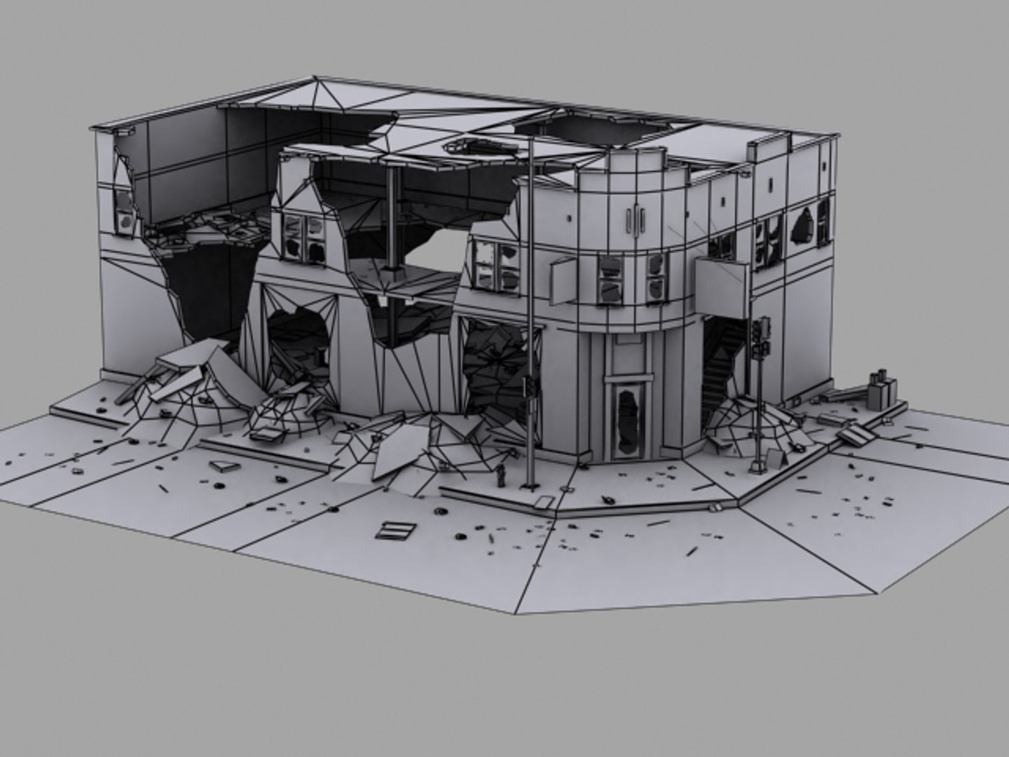 3ds Max Building Facade