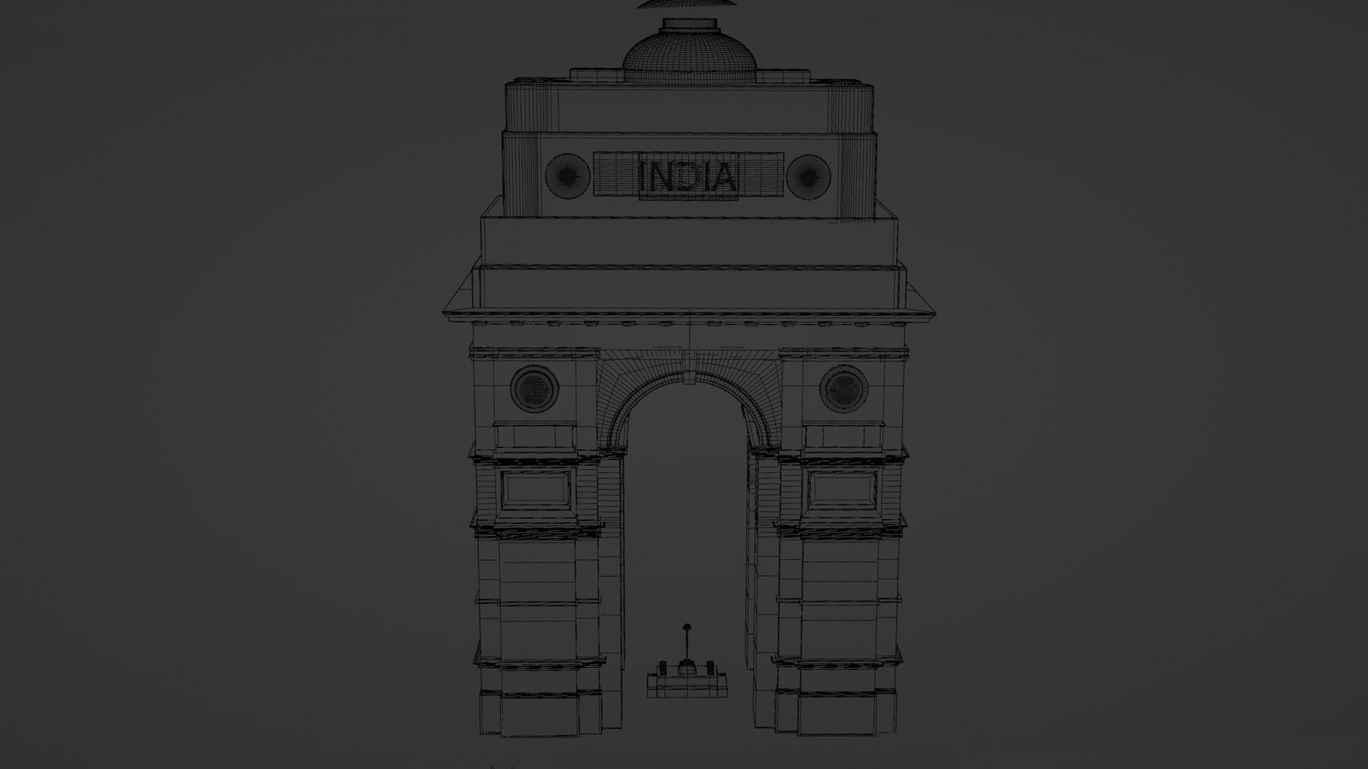 India Gate 3D Model - TurboSquid 2095742