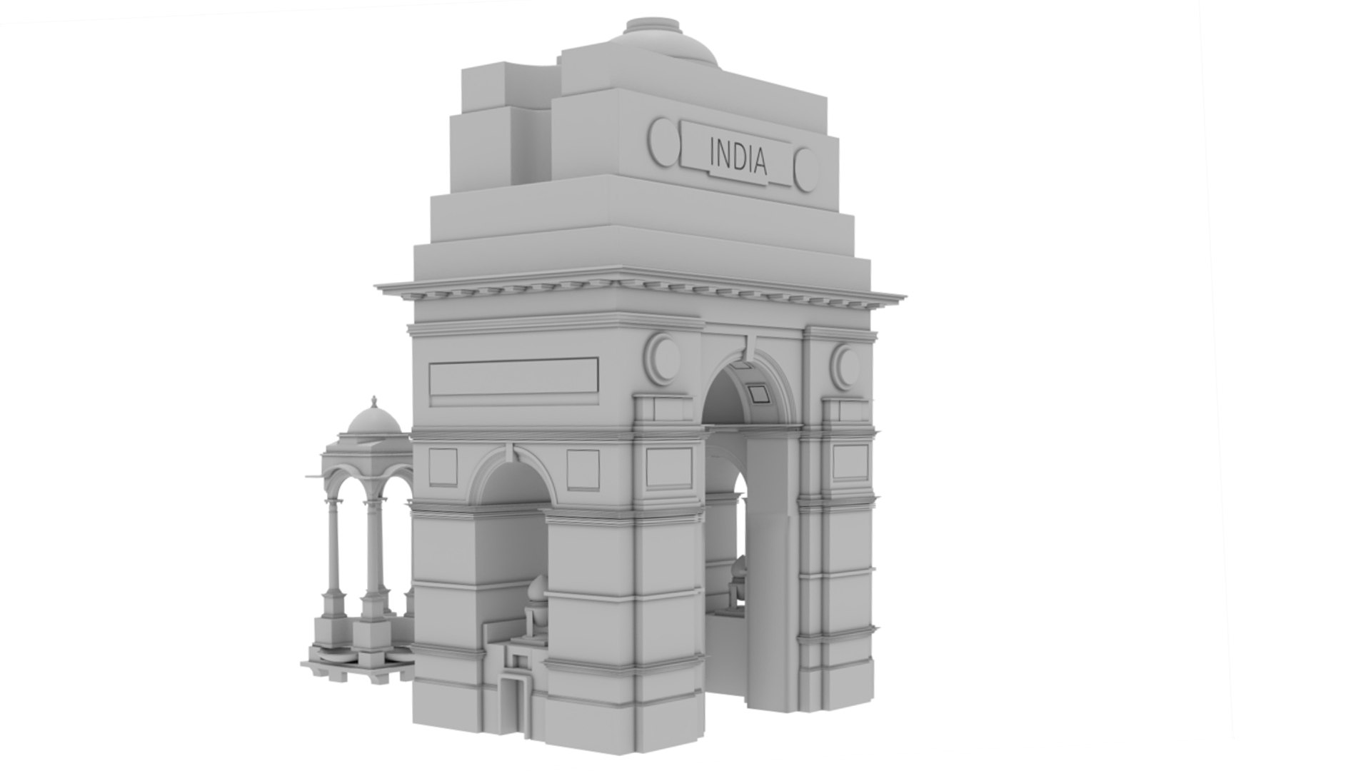 India Gate 3D Model - TurboSquid 2095742