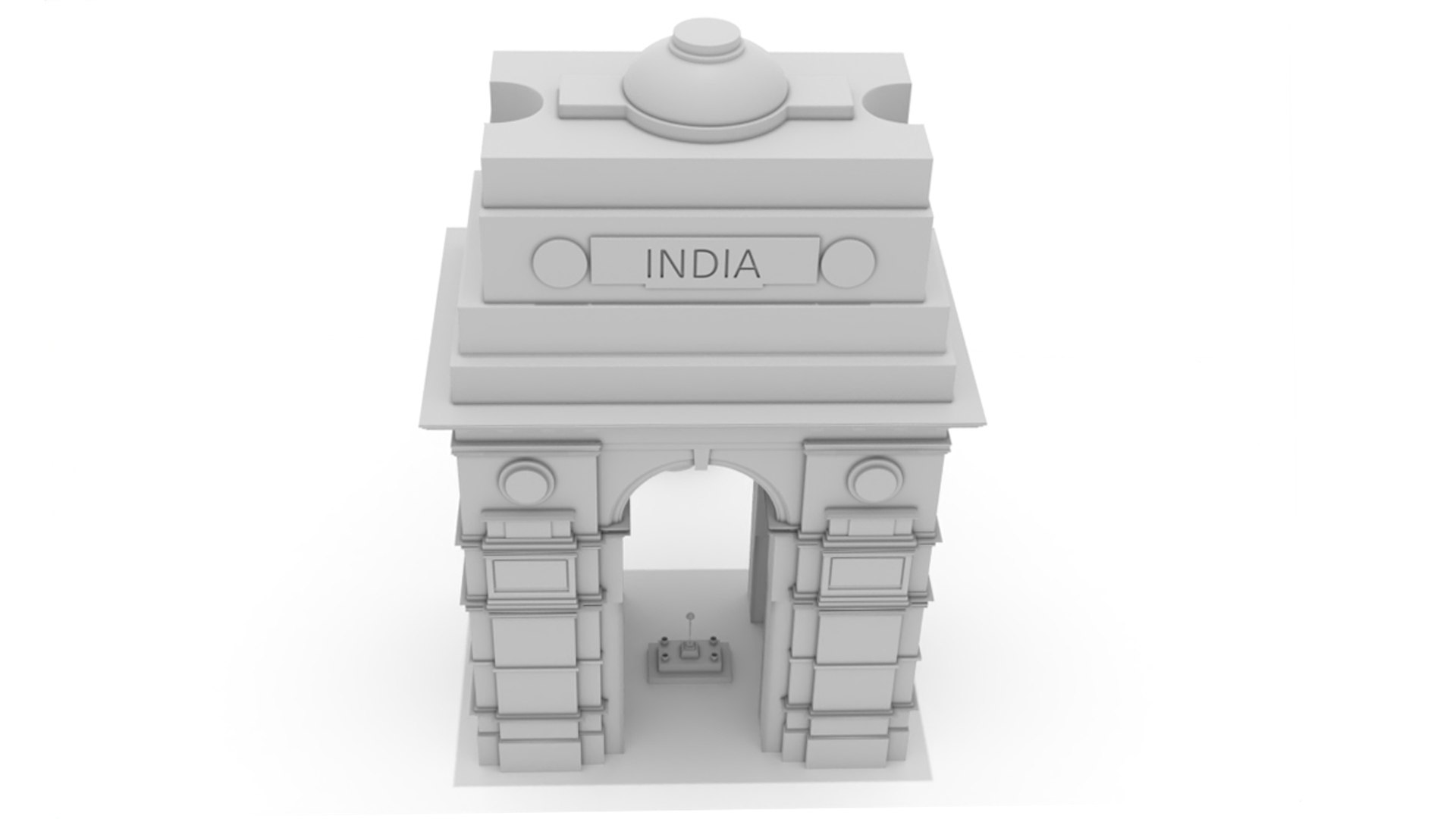 India Gate 3D Model - TurboSquid 2095742