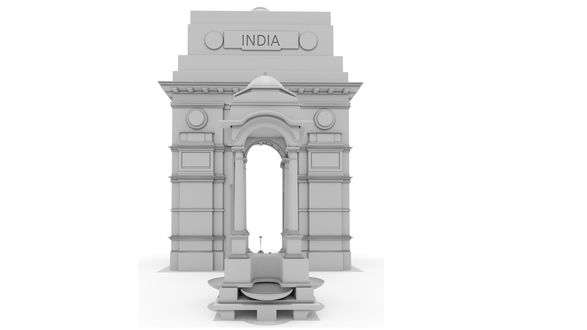 India Gate 3D Model - TurboSquid 2095742