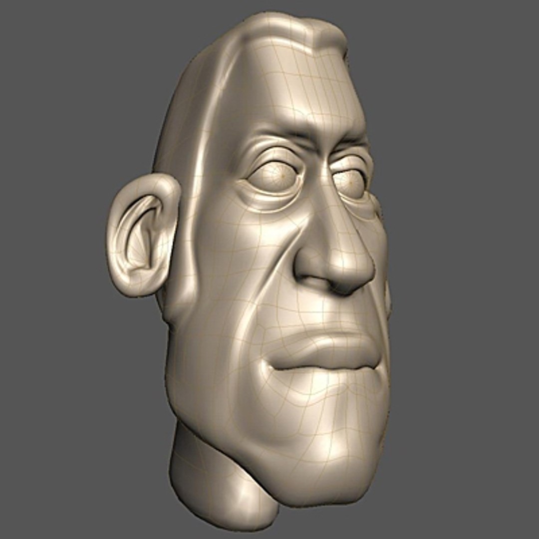 Tompson Head Cartoon Obj