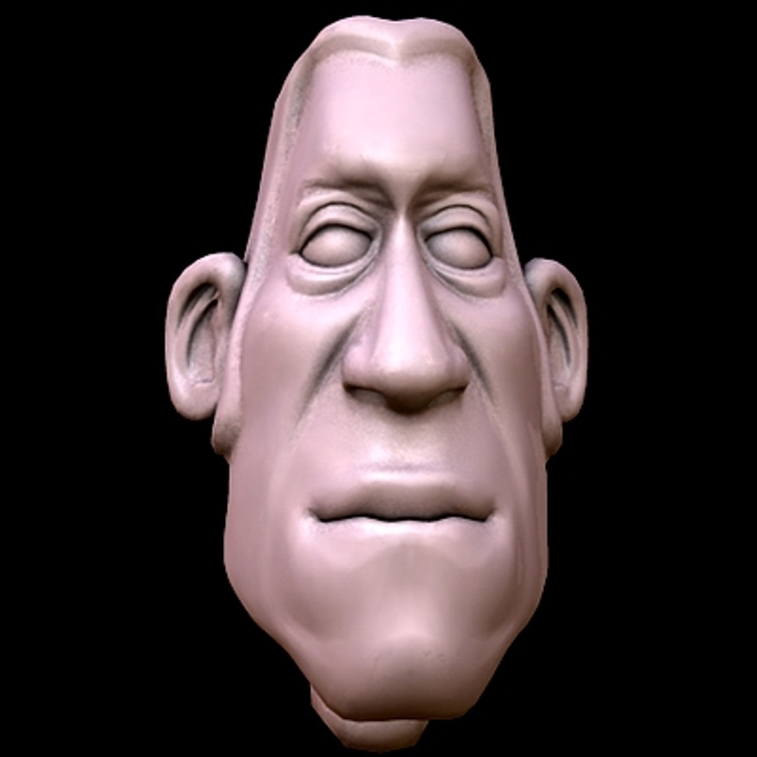 Tompson Head Cartoon Obj