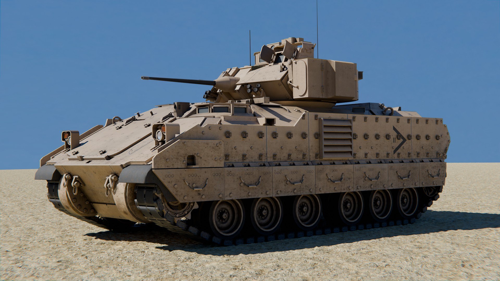 3D M2A2 Bradley - TurboSquid 2330531