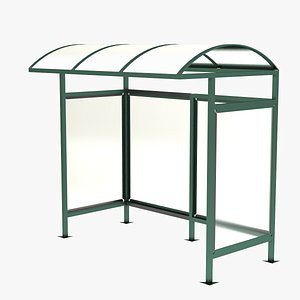Bus Stop Enclosure 3D Models for Download | TurboSquid