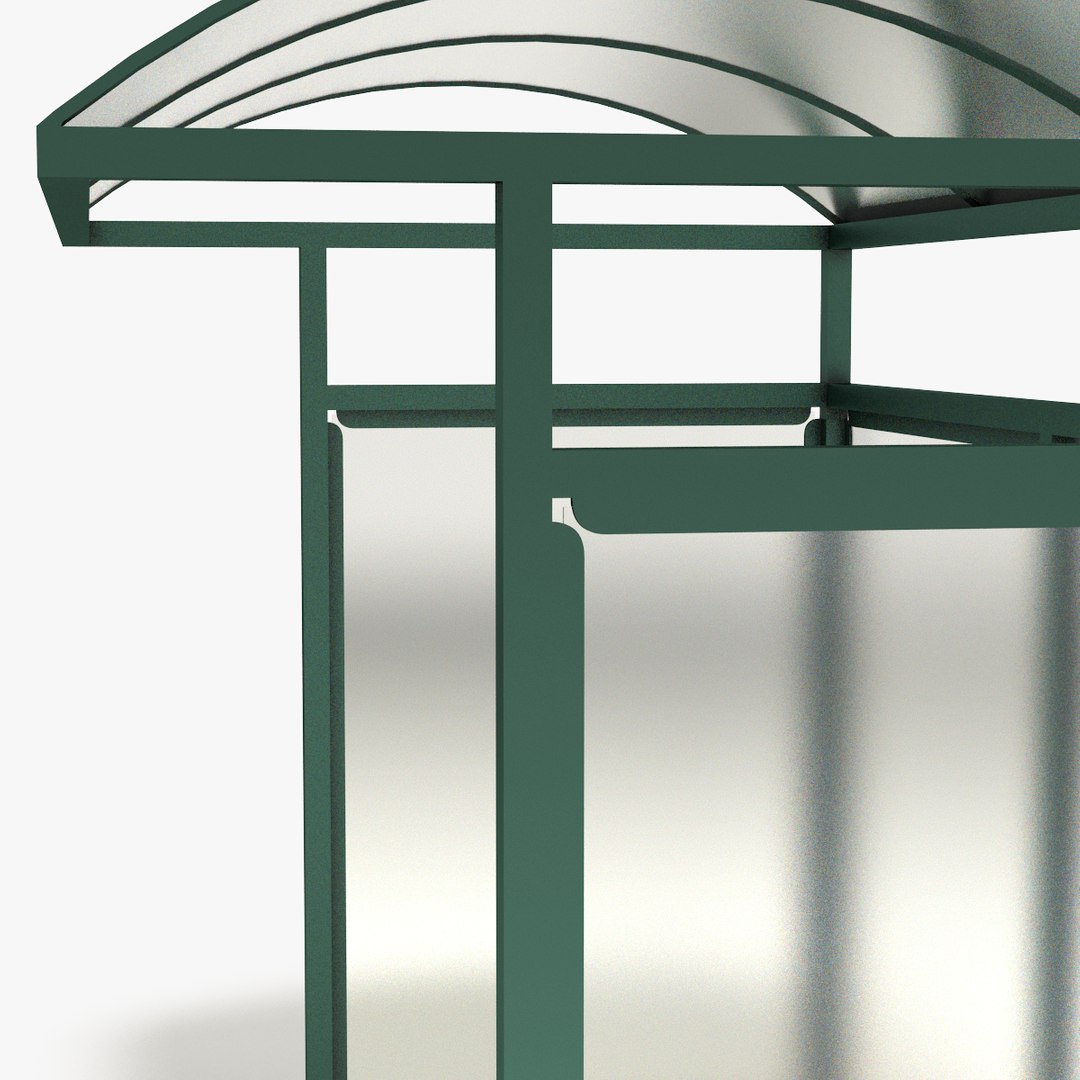 Bus Station 3d Model