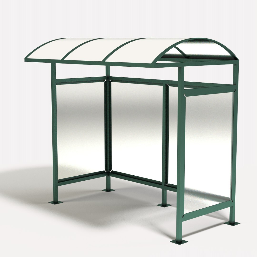 Bus Station 3d Model