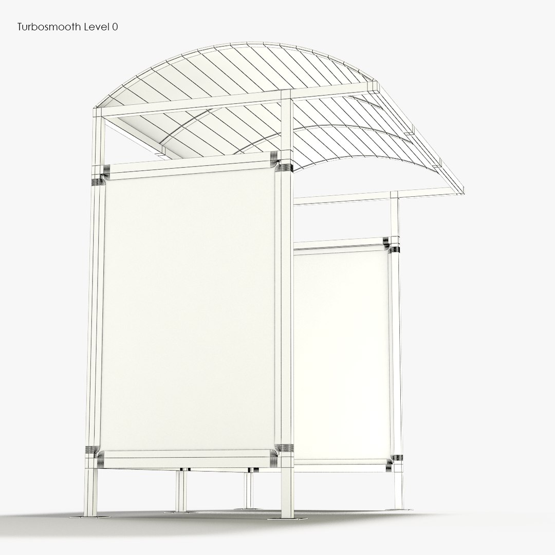 Bus Station 3d Model