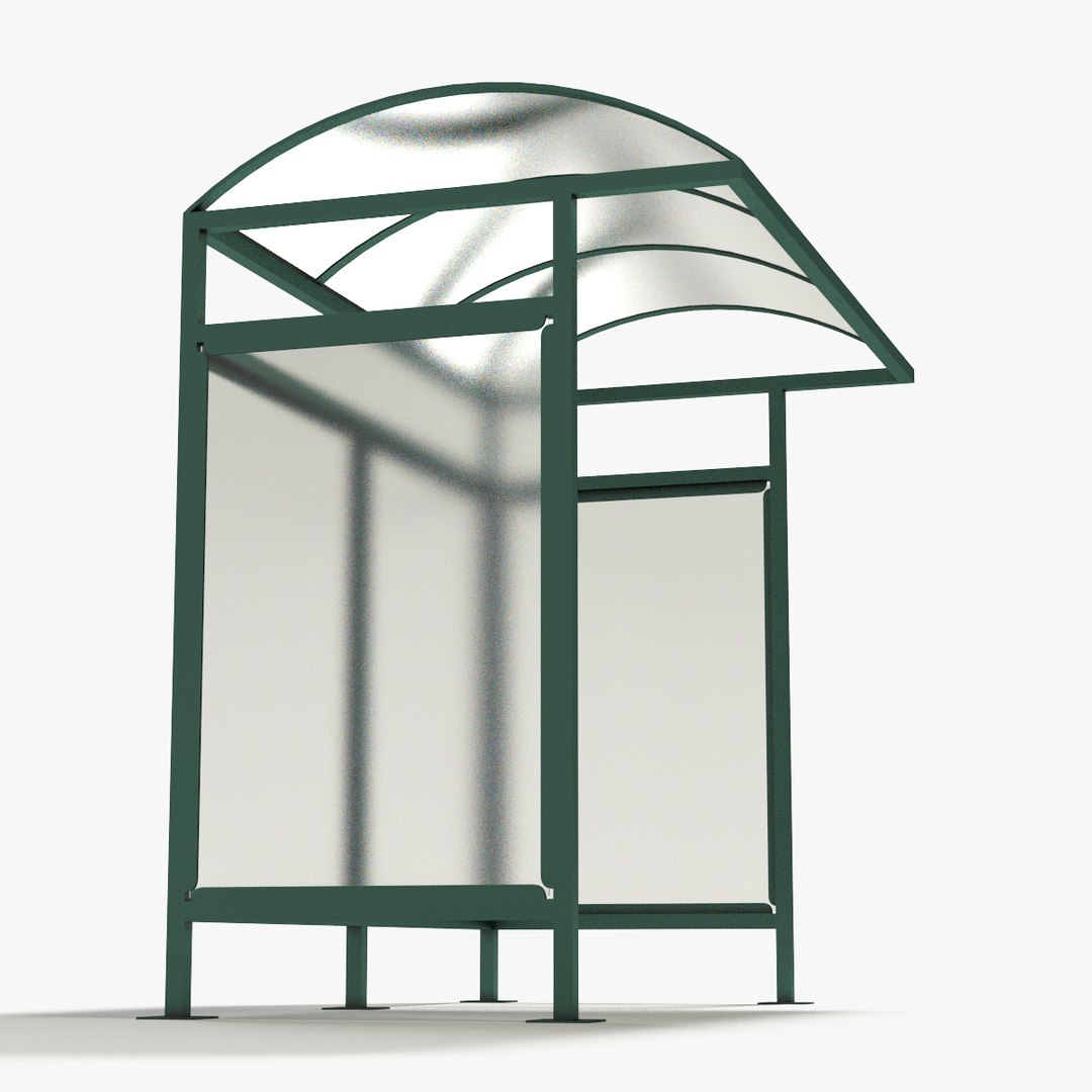 Bus Station 3d Model