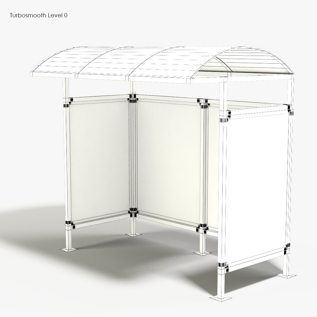 Bus Station 3d Model