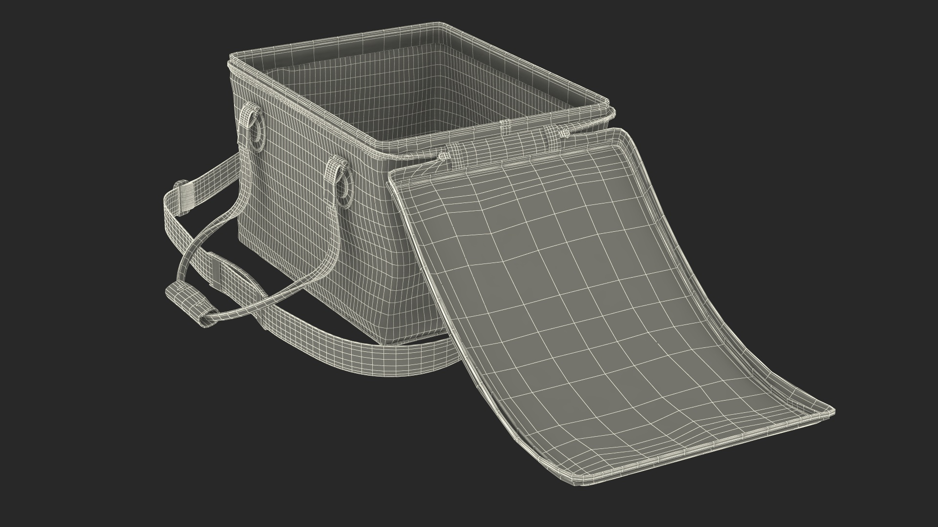 3D Lucky John Angler Bag Open - TurboSquid 2152631