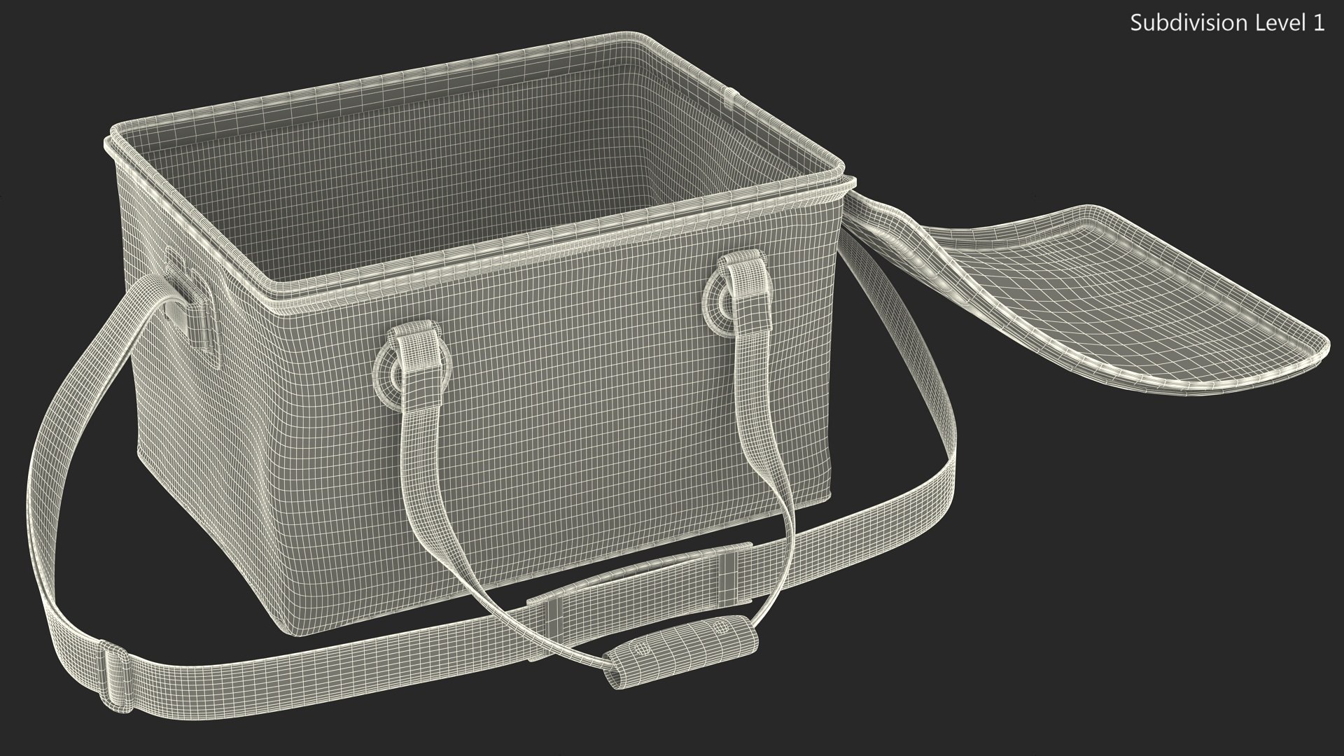 3D Lucky John Angler Bag Open - TurboSquid 2152631