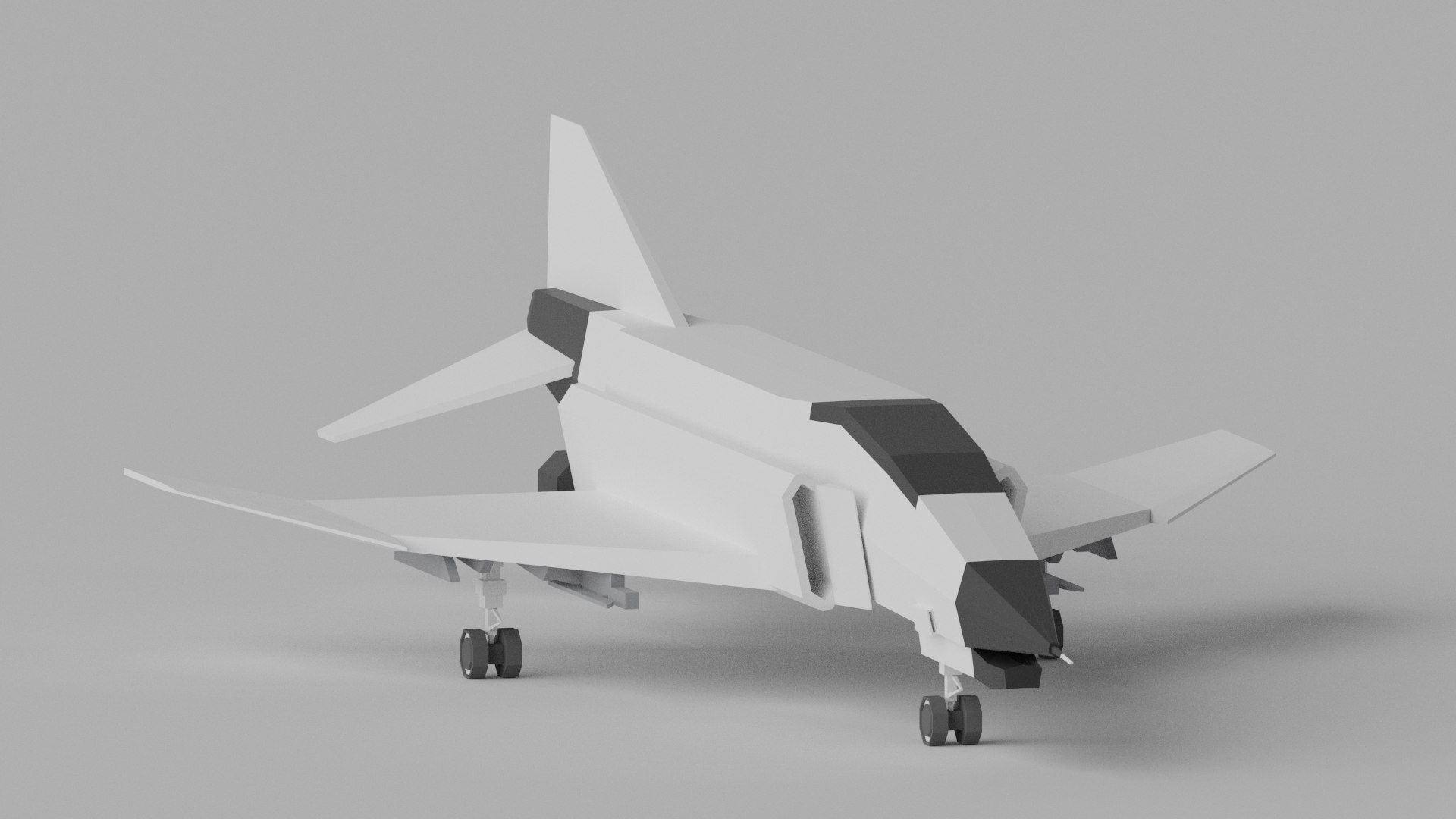 Cartoon McDonnell Douglas F-4 Phantom II 3D Model - TurboSquid 2366322
