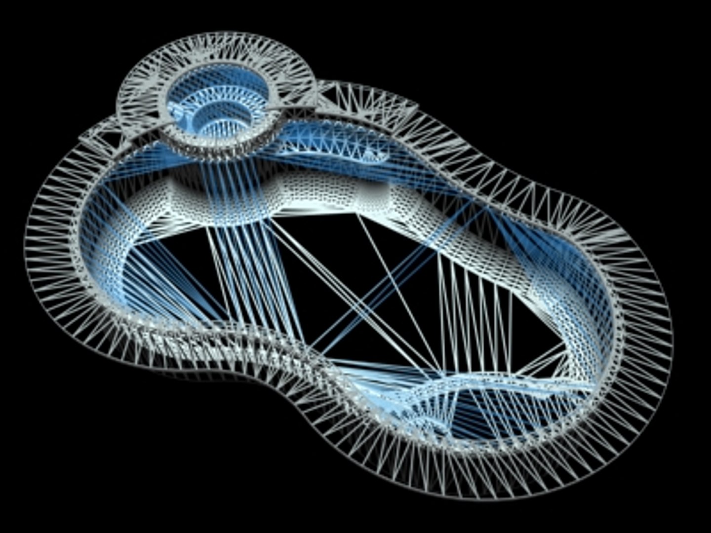 swimming pool freeform 3d model