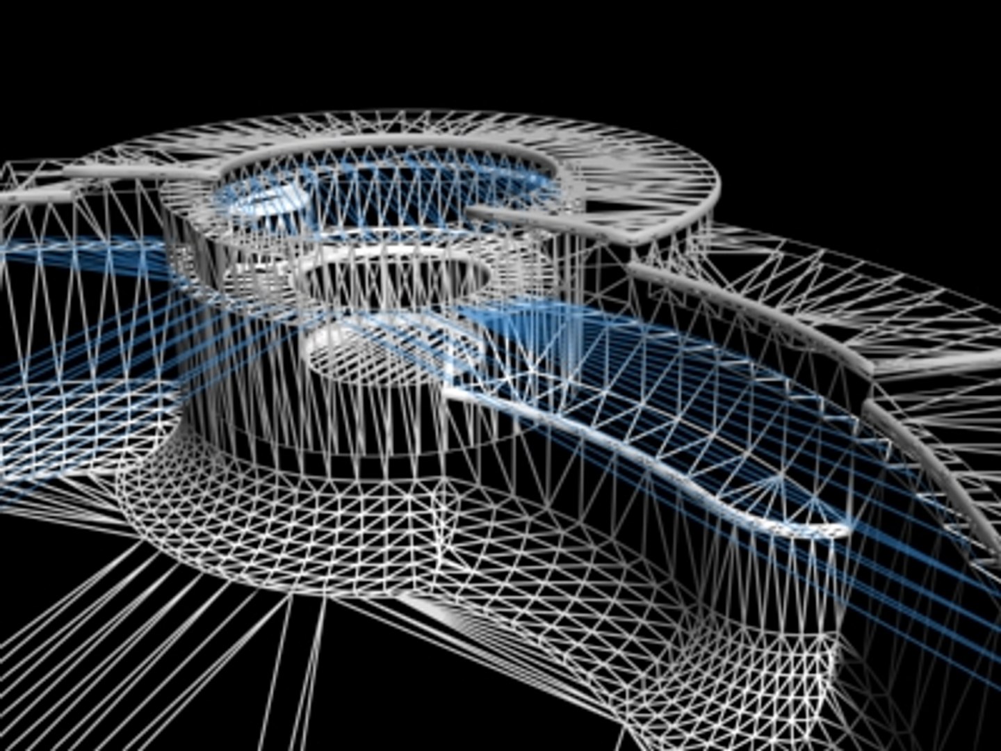 swimming pool freeform 3d model