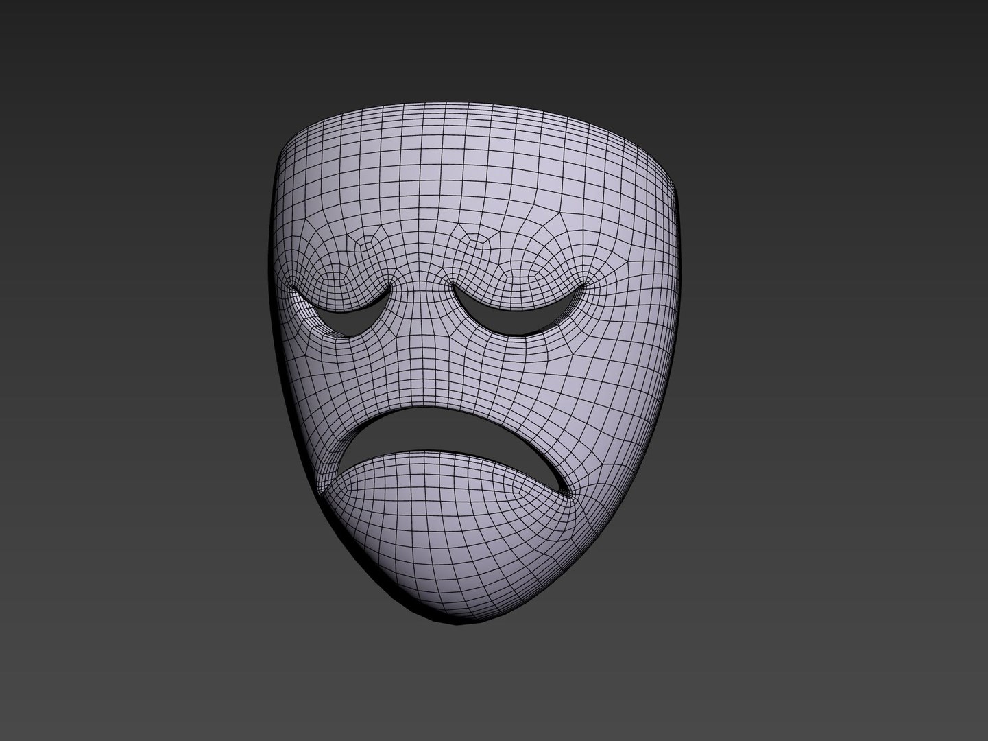 Sad Mask 3D Model - TurboSquid 2329748