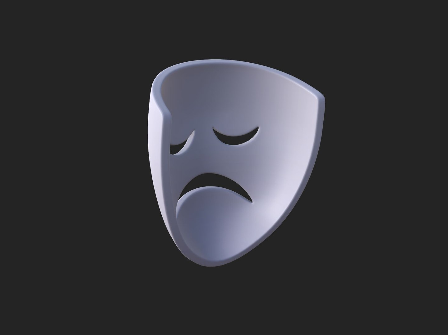 Sad Mask 3D Model - TurboSquid 2329748