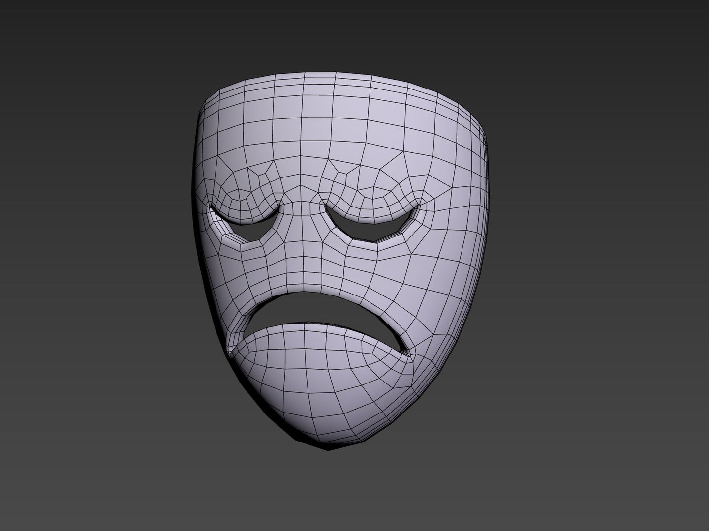Sad Mask 3D Model - TurboSquid 2329748