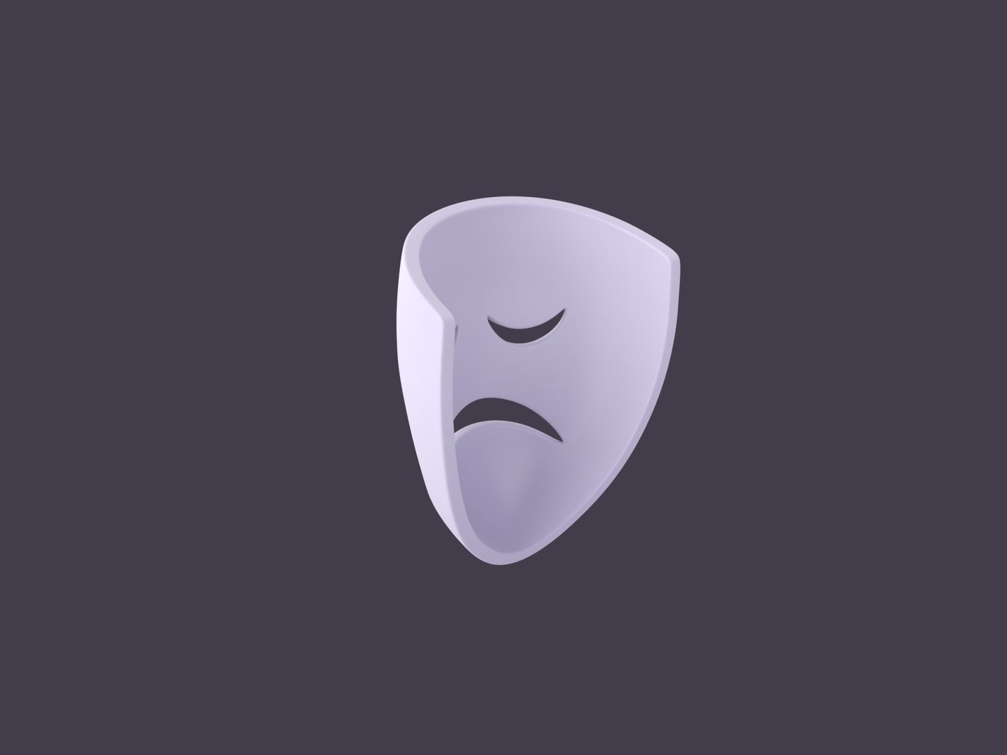 Sad Mask 3D Model - TurboSquid 2329748