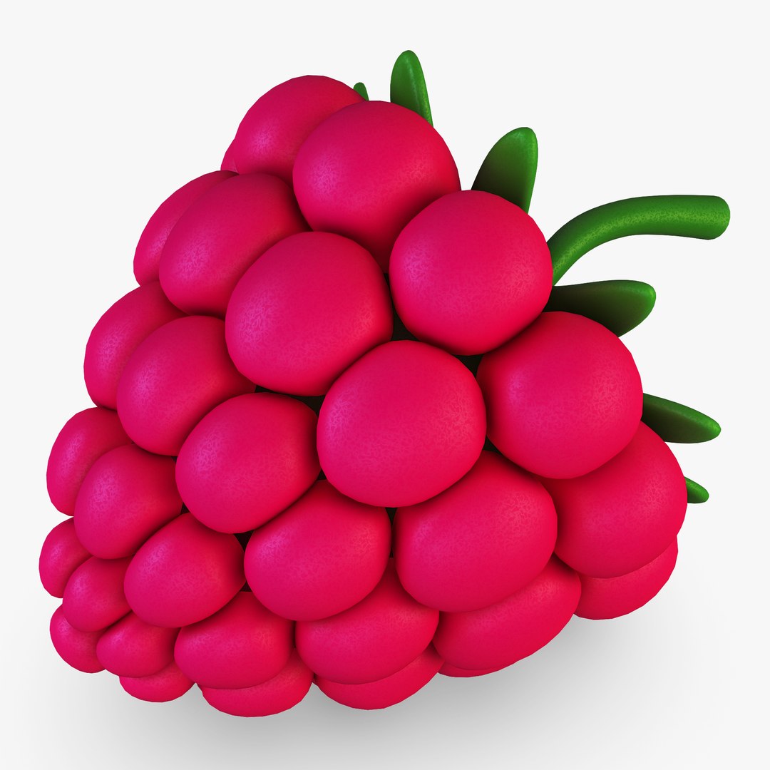 3D Cartoon Raspberry V 2 - TurboSquid 1617437