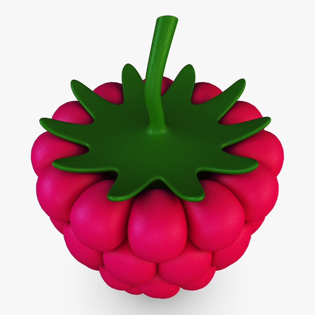 3D Cartoon Raspberry V 2 - TurboSquid 1617437
