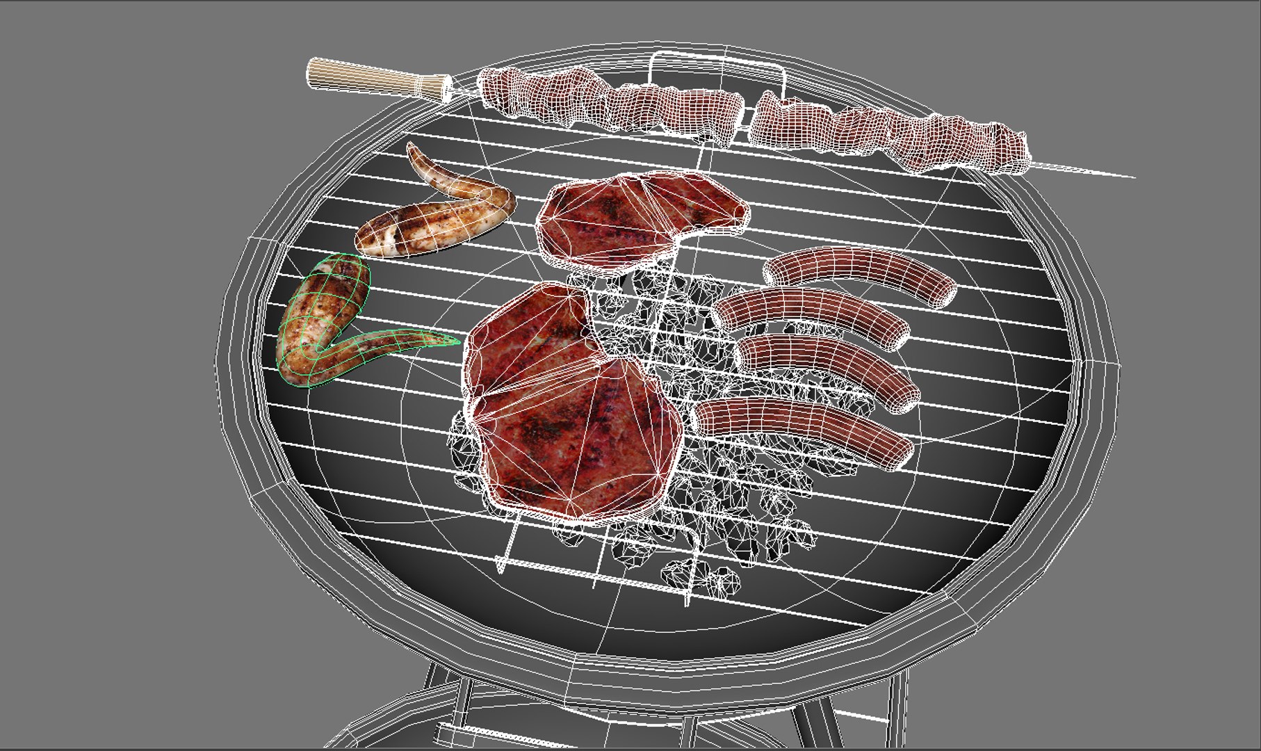 Bbq Grill 3d Model