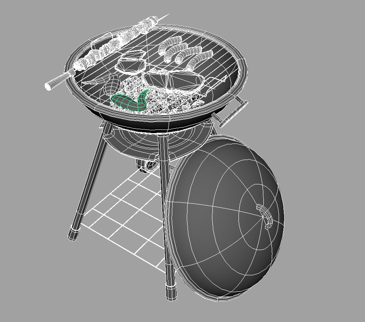 Bbq Grill 3d Model