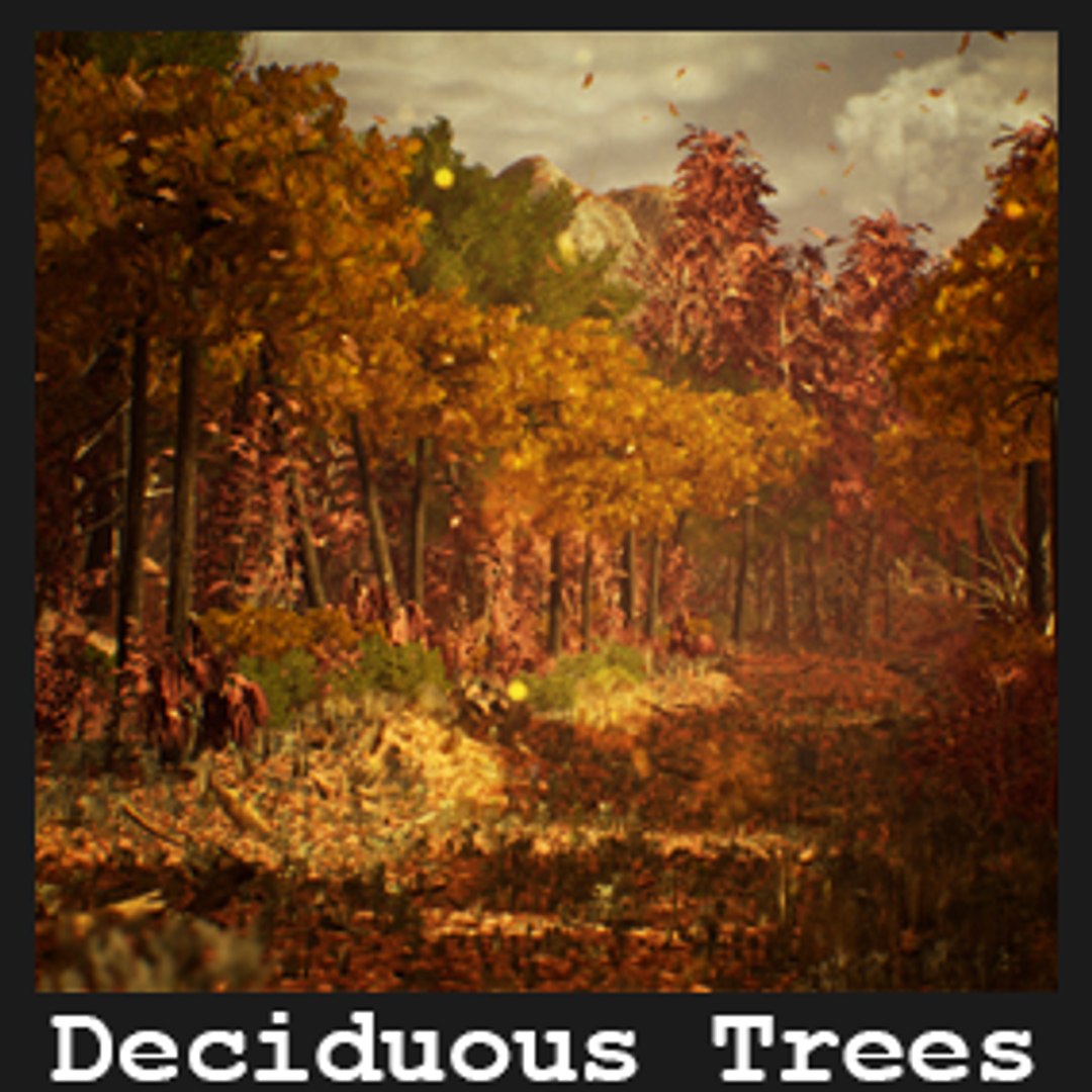 3D Deciduous Trees 200 Assets Model - TurboSquid 2192476