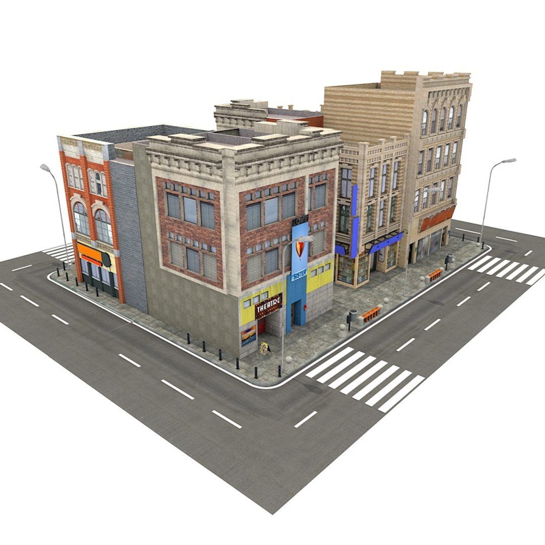 Street Scene 3d Obj