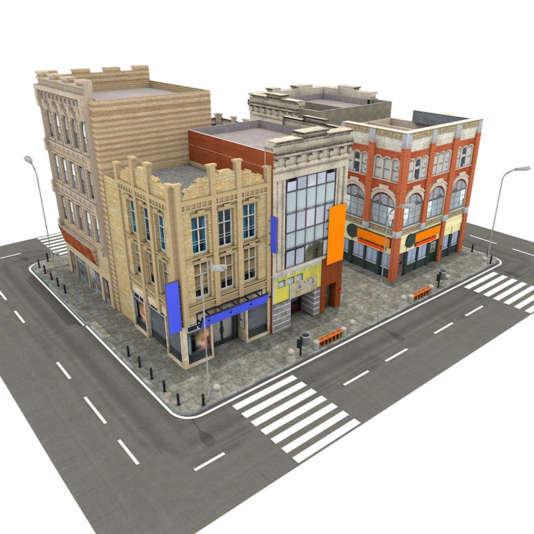 Street Scene 3d Obj