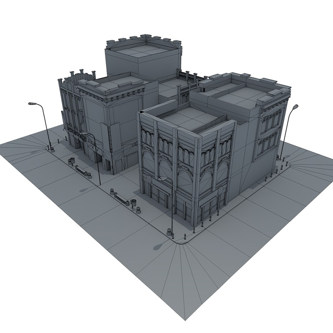 Street Scene 3d Obj