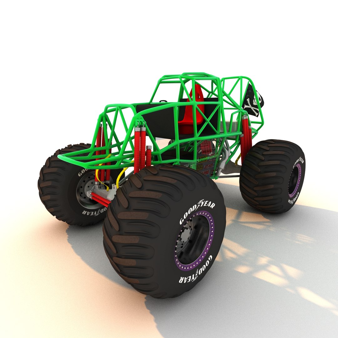 3dsmax monster truck frame