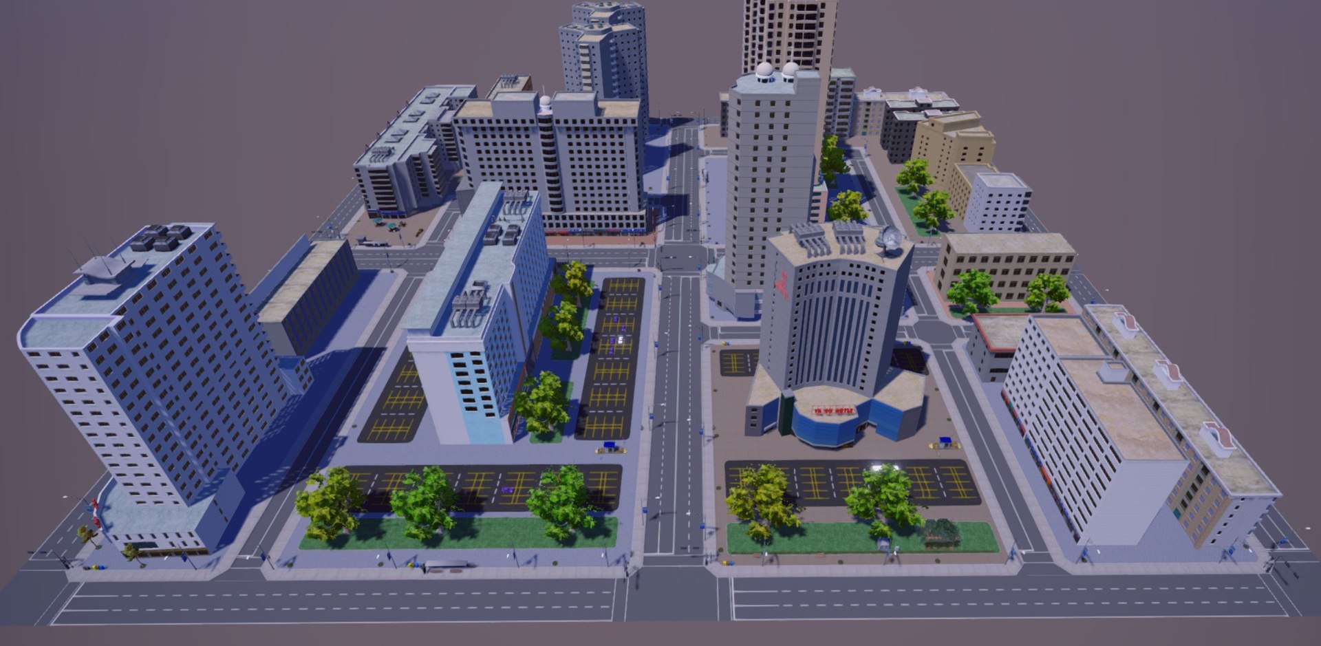 3D Buildings Street City Blocks - TurboSquid 1336128