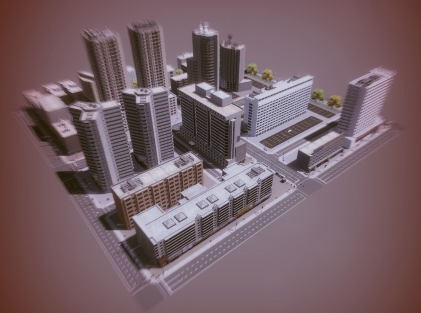 3D Buildings Street City Blocks - TurboSquid 1336128