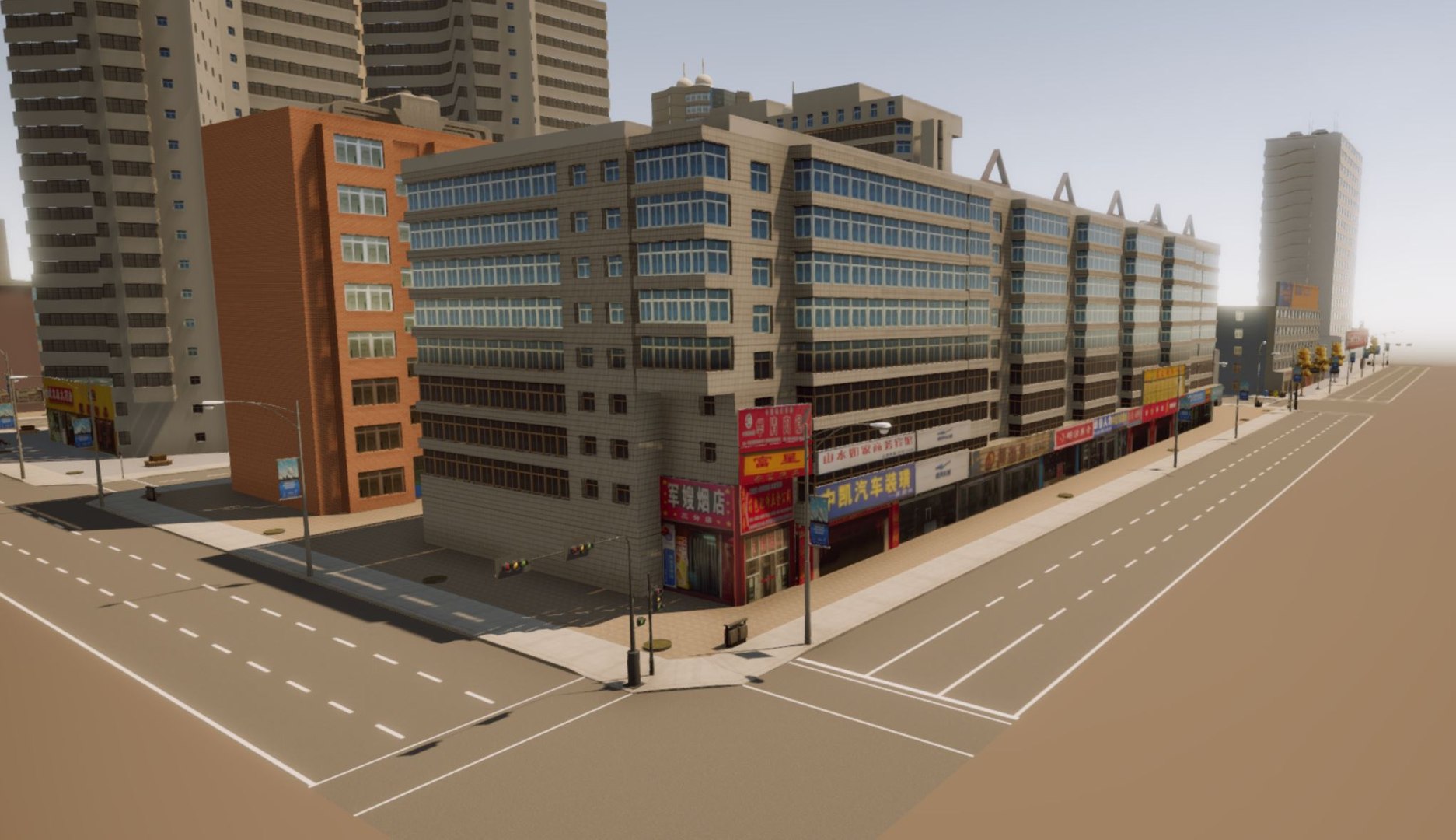 3D Buildings Street City Blocks - TurboSquid 1336128